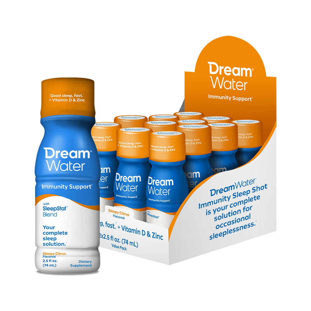 Dream Water Sleep Aid Liquid Shot - Immunity Support - 12 pack – Dream ...