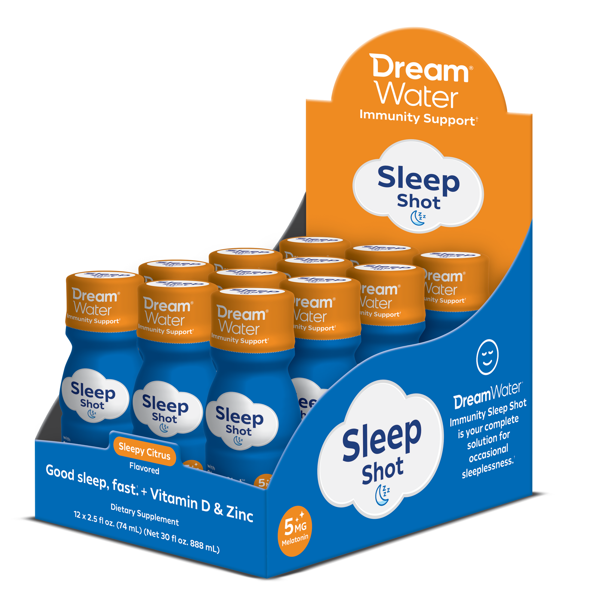 Dream Water Sleep Aid Liquid Shot - Immunity Support - 12 pack – Dream ...
