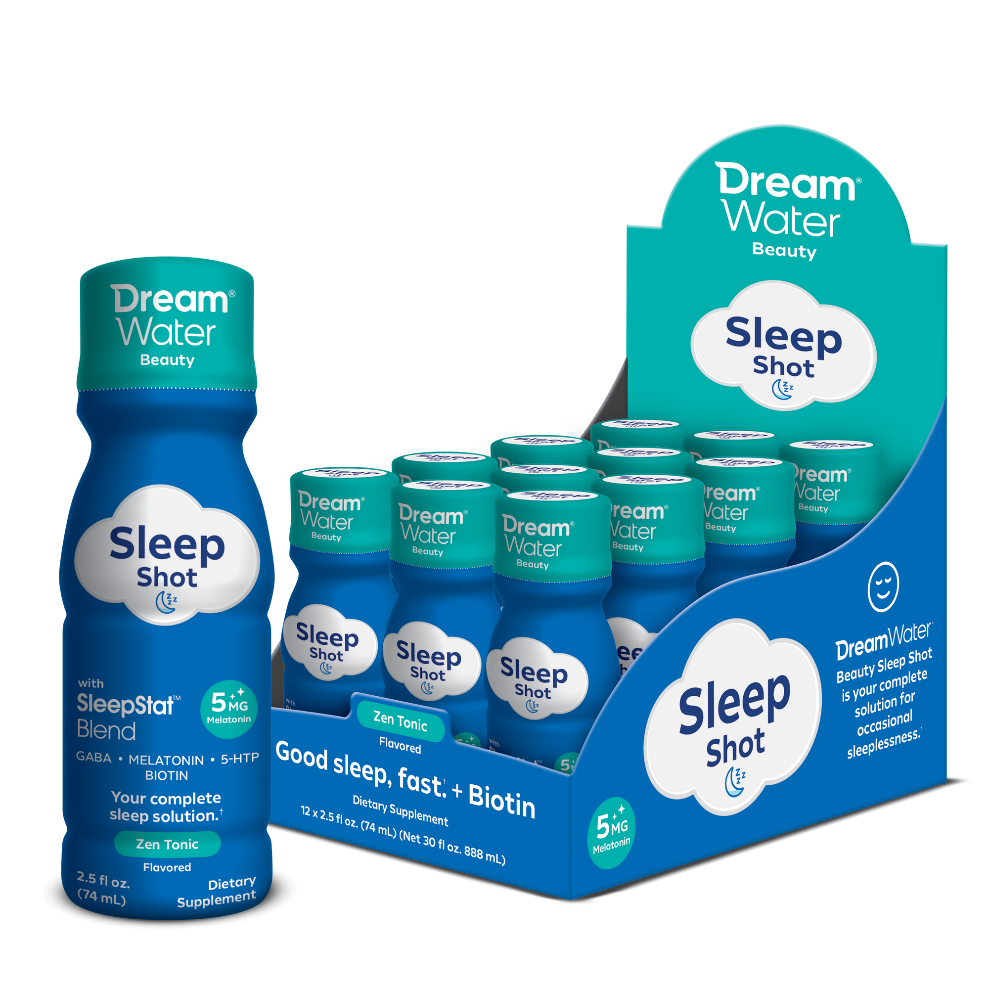 Dream Water Sleep Aid Liquid Shot - Beauty - 12 pack – Dream Water USA
