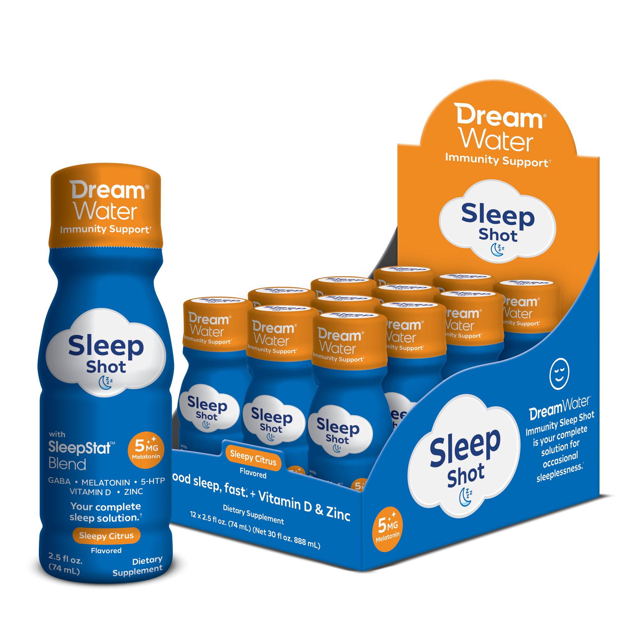 Dream Water Sleep Aid Liquid Shot - Immunity Support - 12 pack – Dream ...
