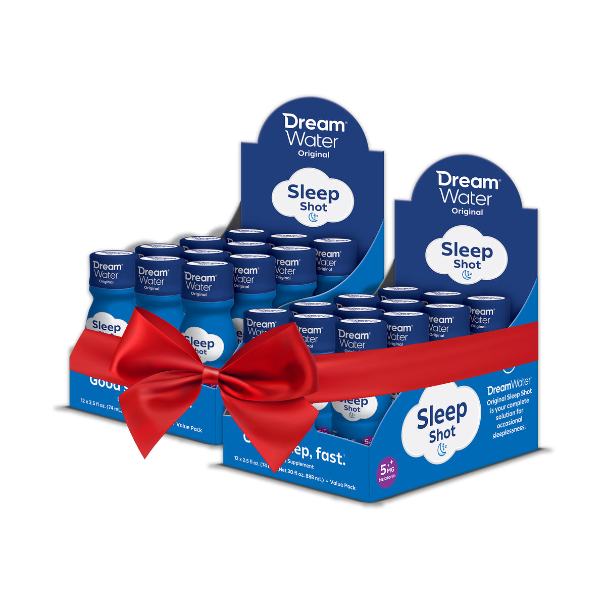 Dream Water Snoozeberry Liquid Sleep Shot Bundle - 2x12 packs (24 Unit ...